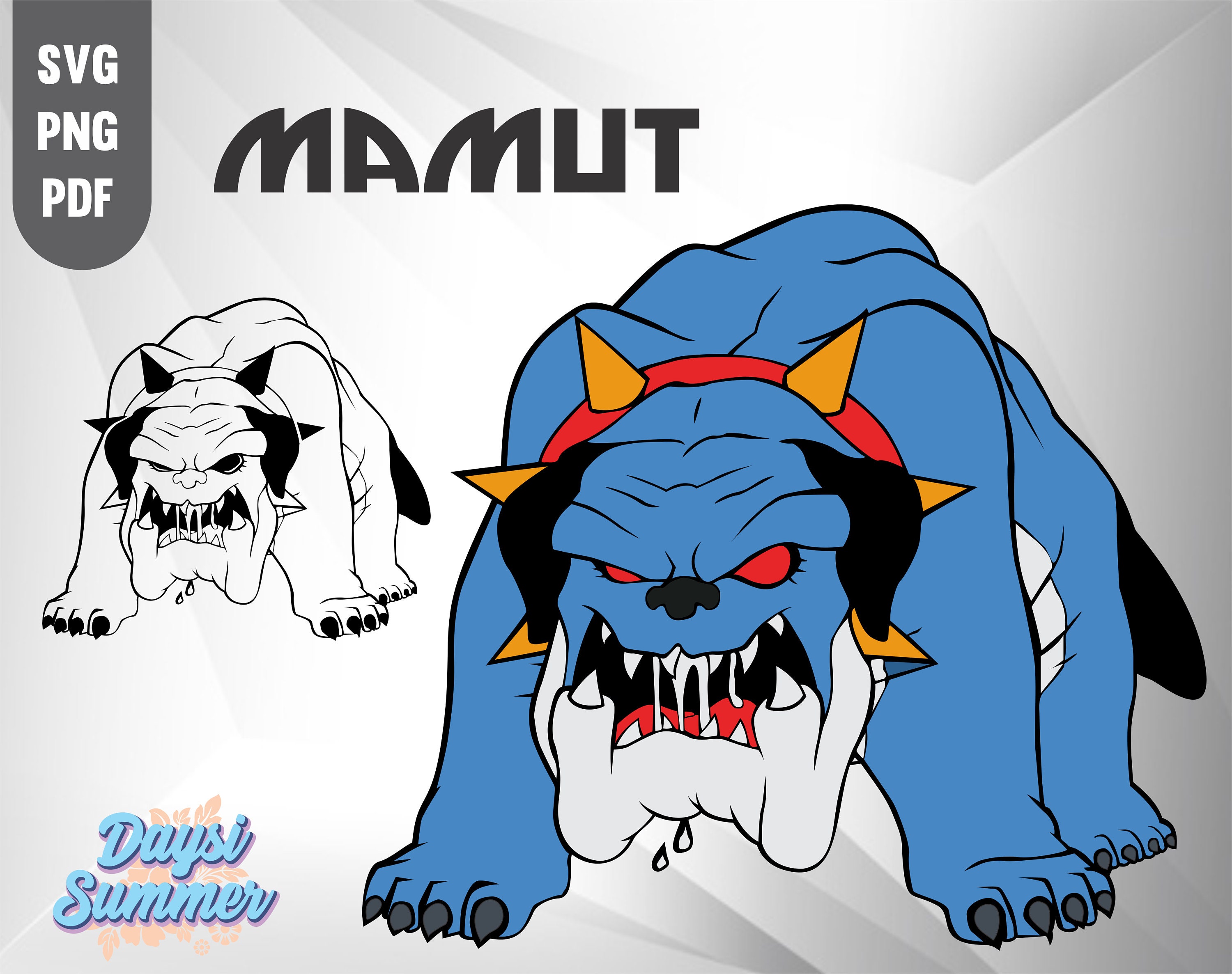 MAMUT Svg Pdf Png cricut silhouette mamut t-shirt | Etsy