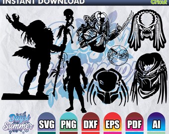 Predator Cut File for Silhouette | Etsy