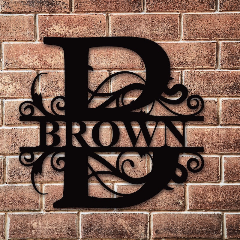 Metal Name Sign - Etsy