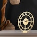 Gold Tabletop Classic Metal Slient Clock Diameter 9.8 - Etsy