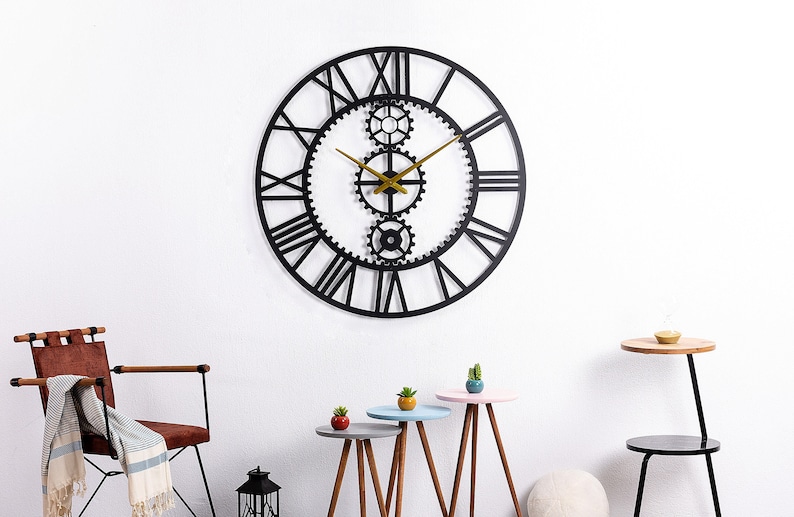 Queen Metal Extra Large Wall Clock Silent Oversize Clock - Etsy