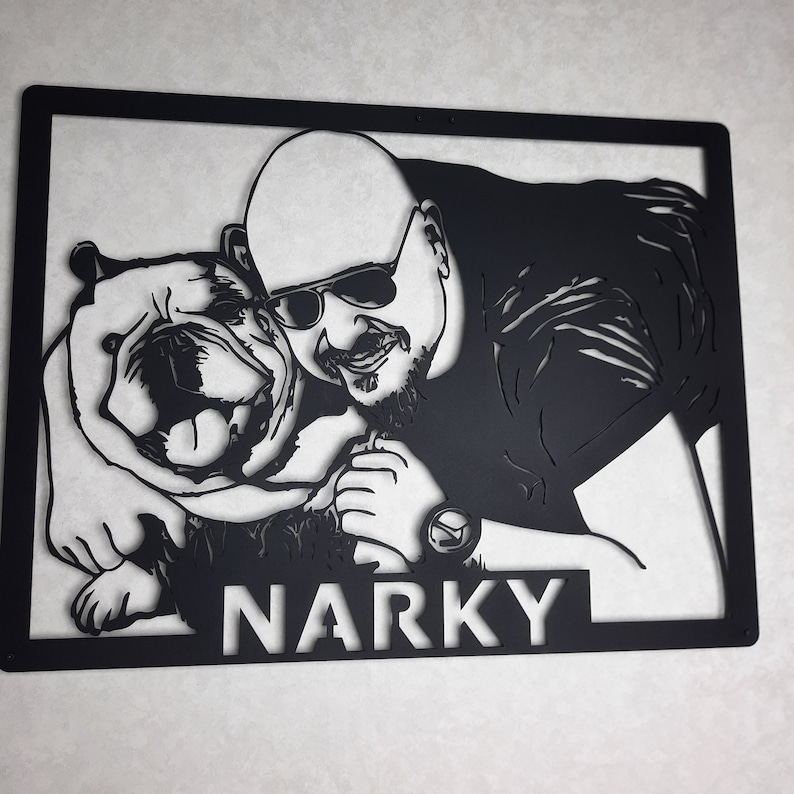 Personalized Portrait Metal Art Custom Metal Wall Decor Kids - Etsy