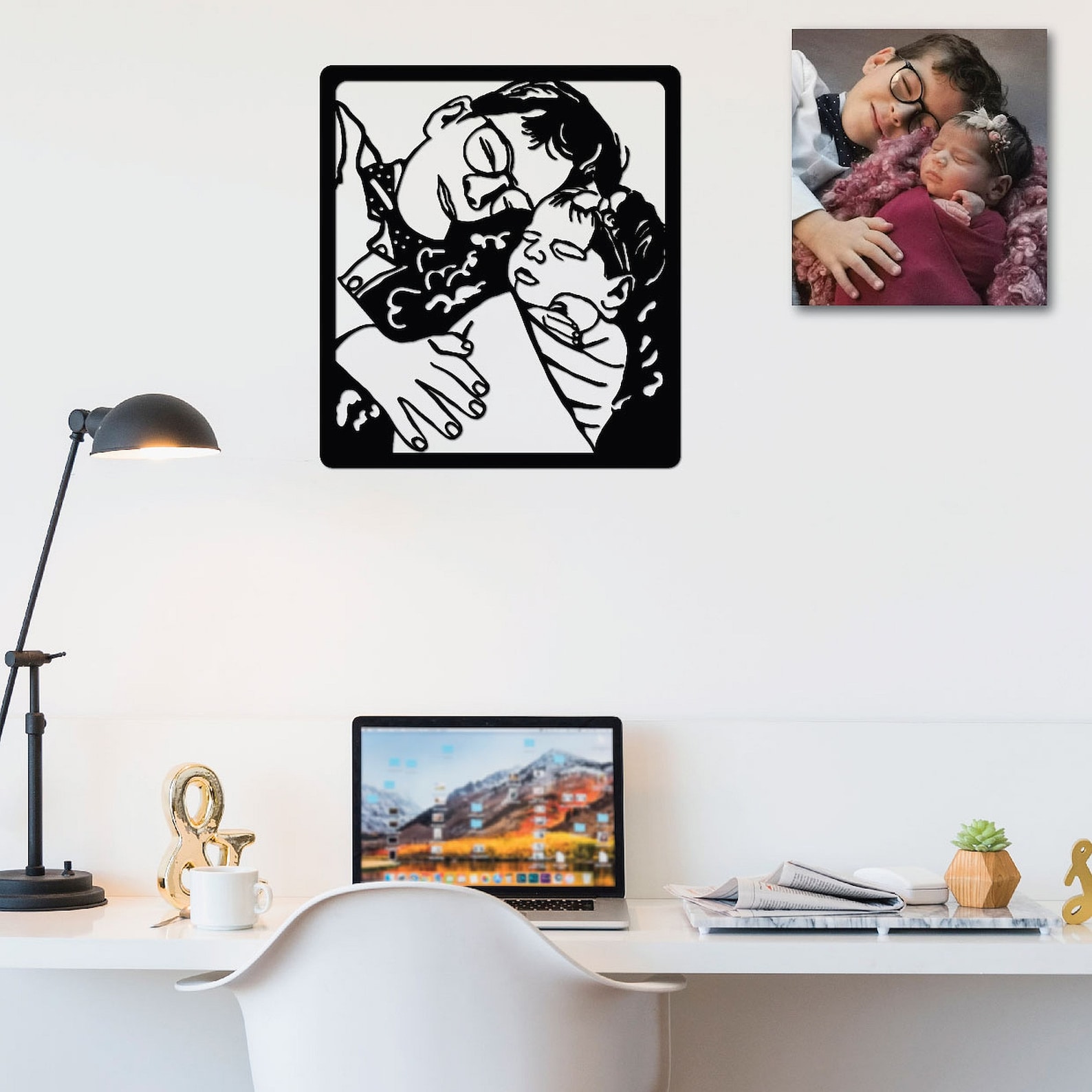 Personalized Portrait Metal Art Custom Metal Wall Decor Kids - Etsy