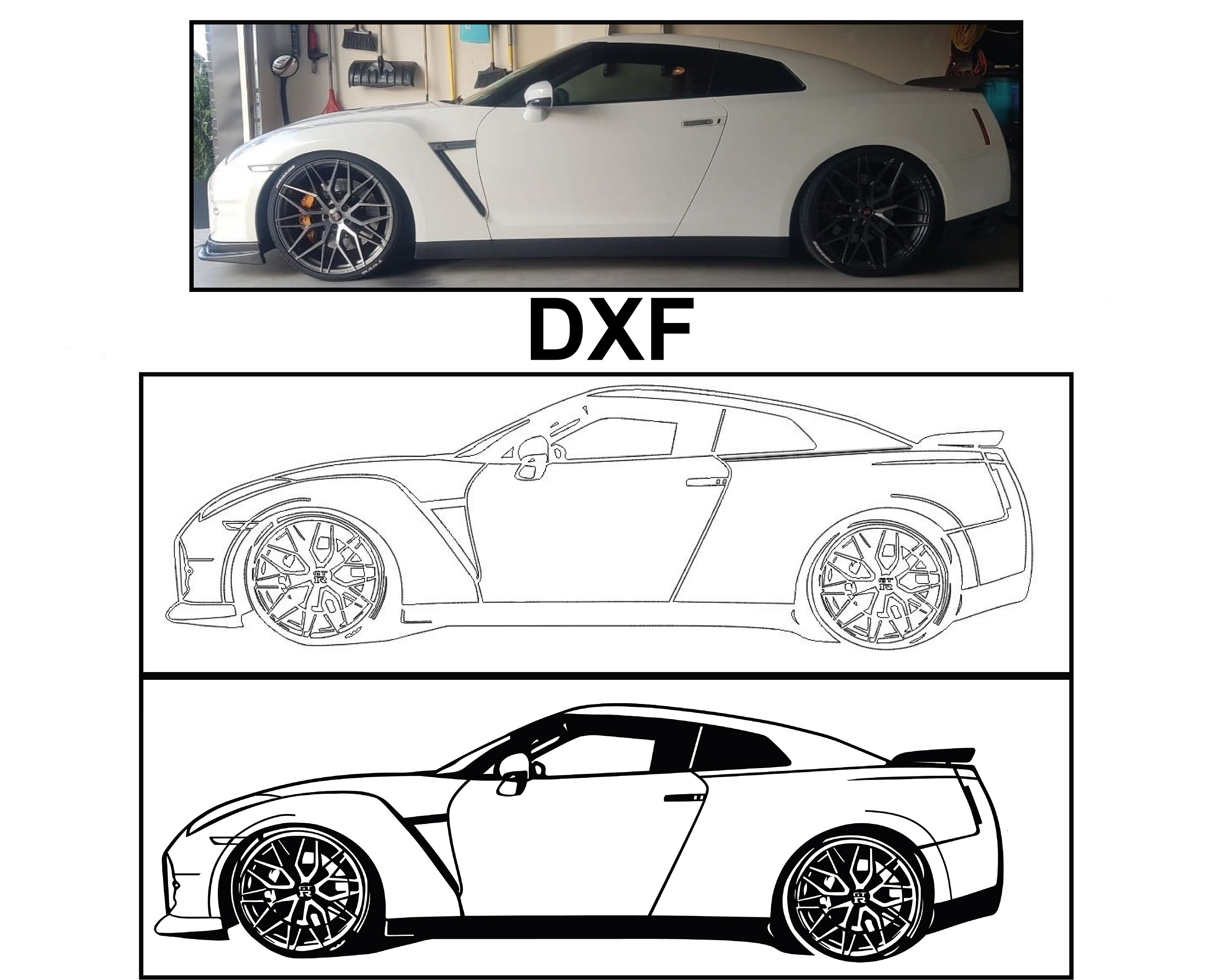 Dessin DXF personnalisé pour découpe laser cnc, fichier de découpe CNC ...