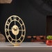 Gold Tabletop Classic Metal Slient Clock Diameter 9.8 - Etsy