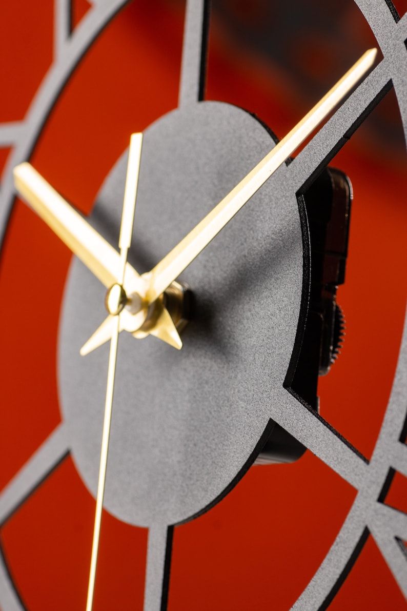 Handmade Metal Desktop Clock: Modern Roman Numeral Tabletop Decor - Etsy