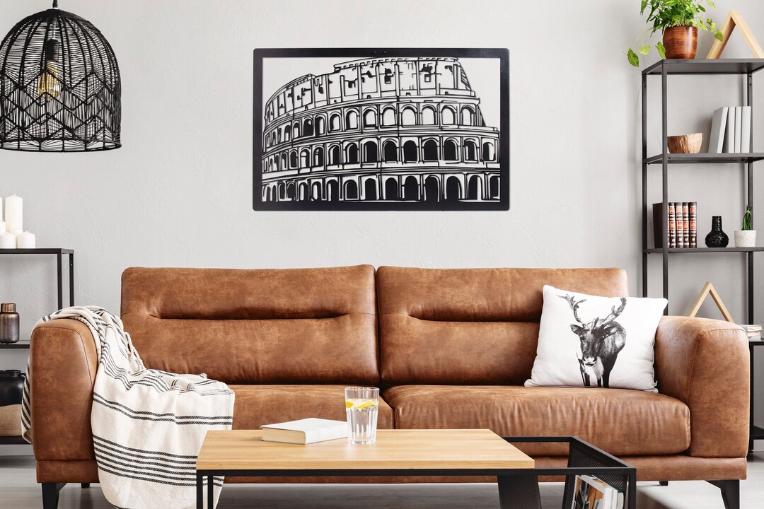 Rome Colosseum Metal Wall Art, City of Lovers, Unique Travel Decor ...