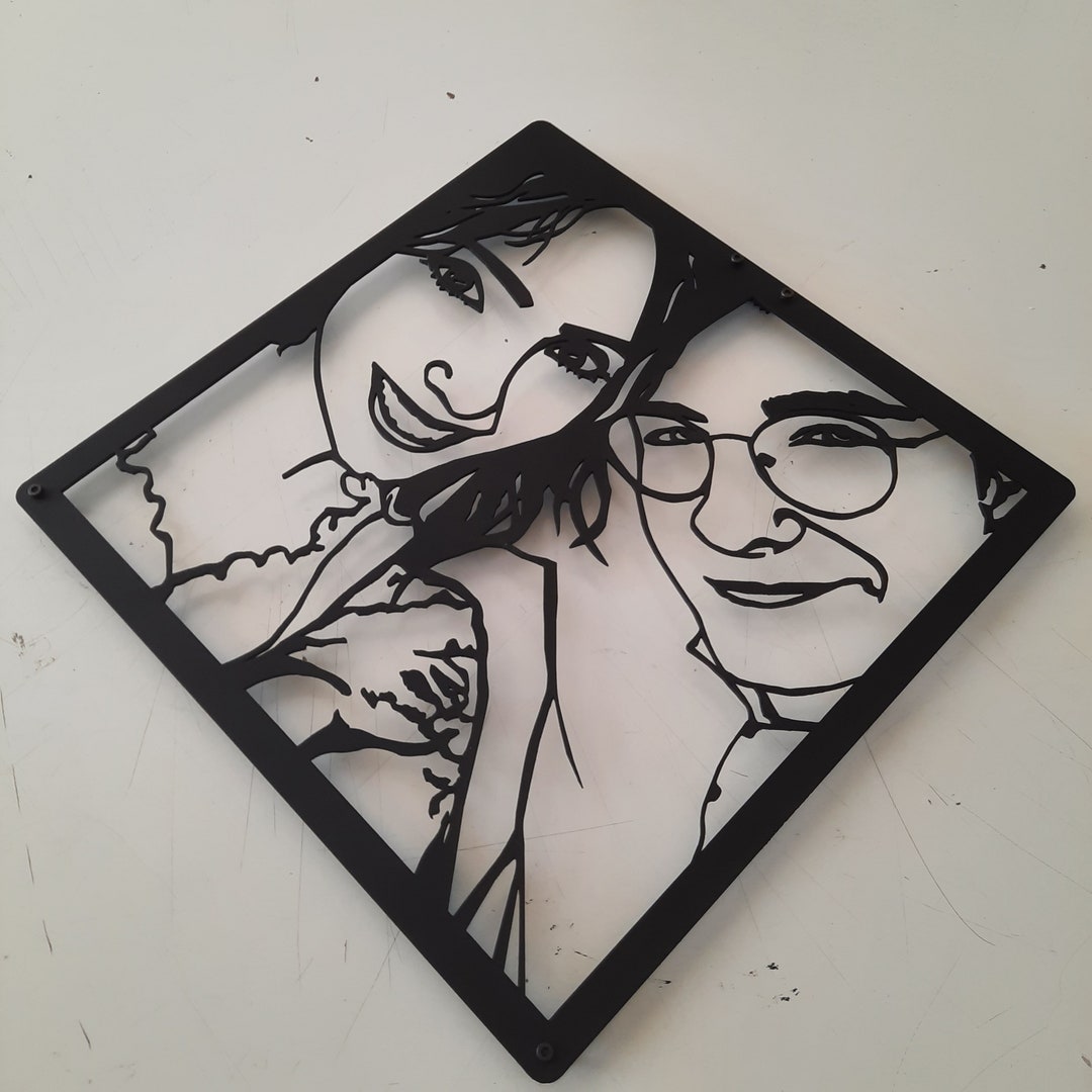 Custom Portrait From Photo, Custom Metal Wall Art, Personalized Photo ...