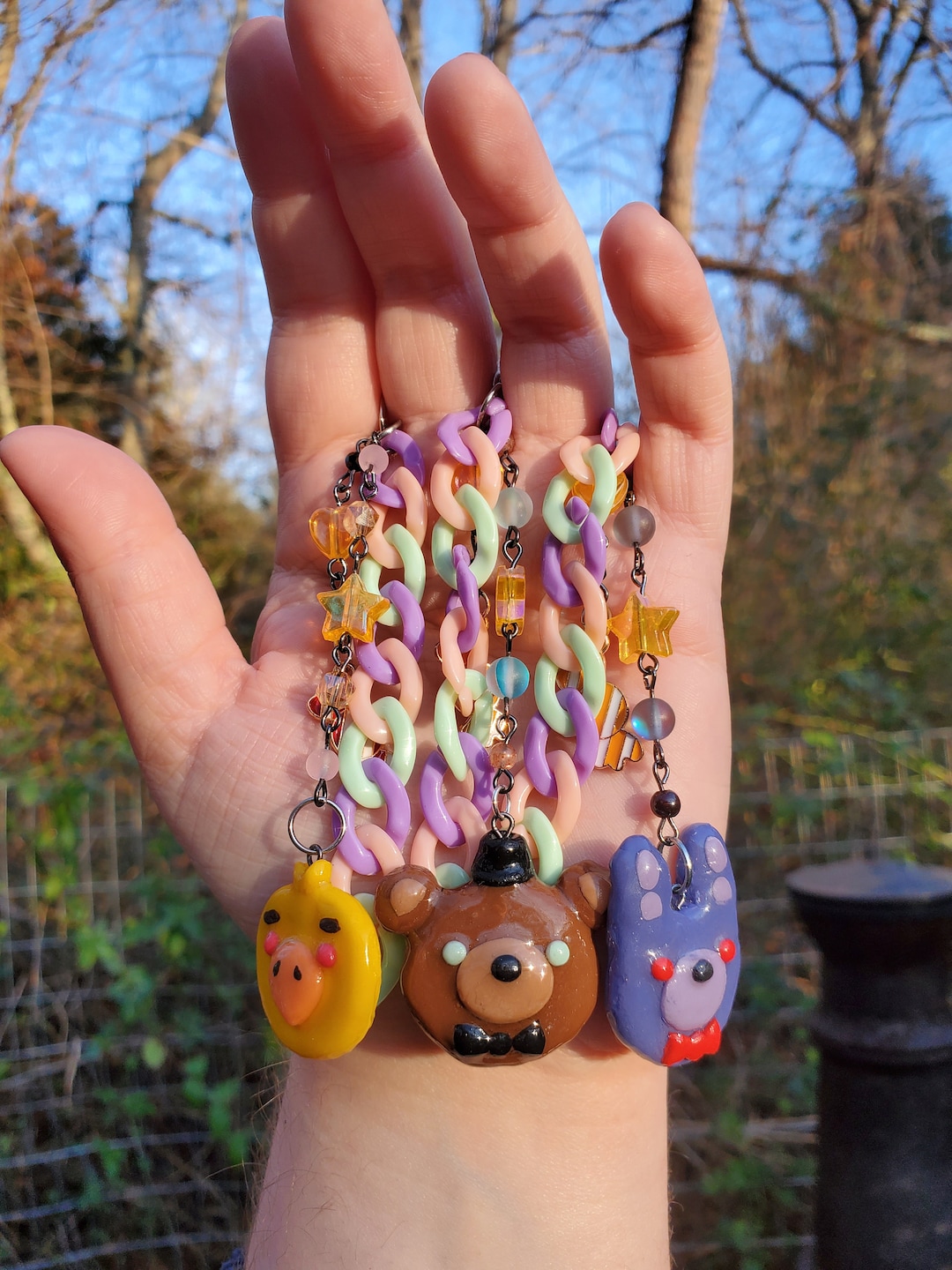 FNAF Polymer Clay Keychains - Etsy