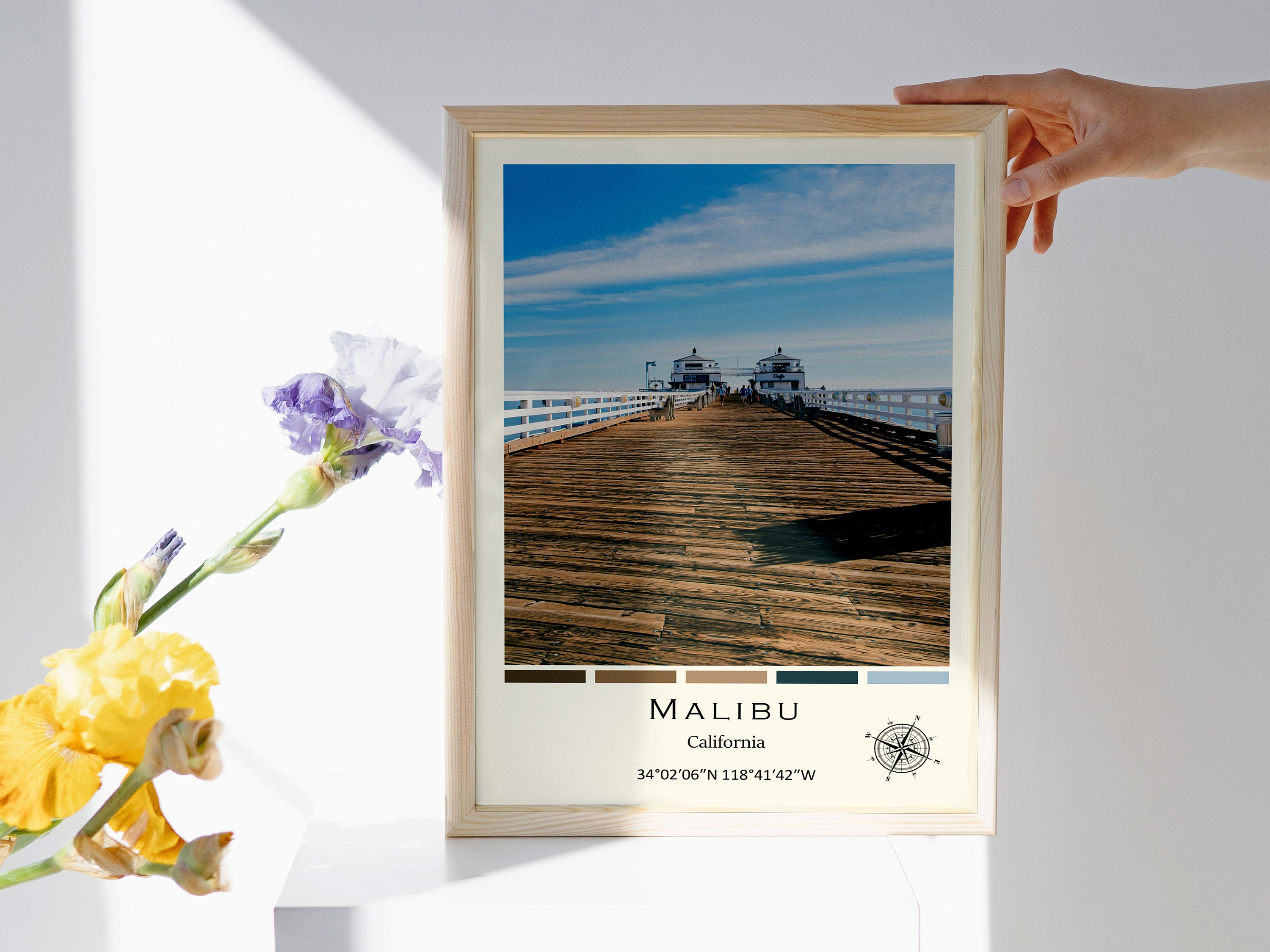 Malibu Print Malibu Poster Malibu Wall Art Malibu Photo Malibu Wall ...