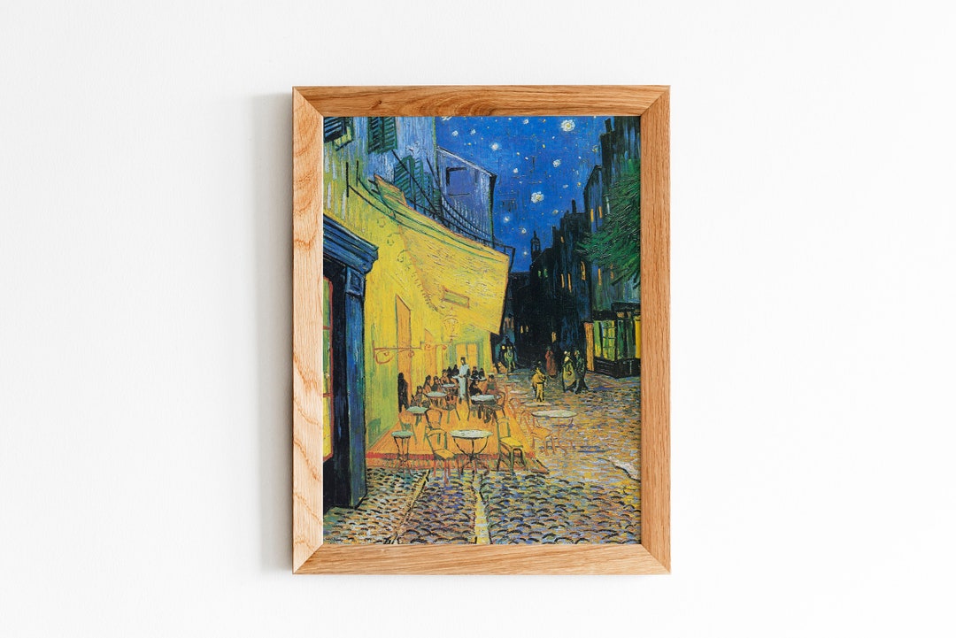 Van Gogh Print | Café Terrace at Night 1888 | Van Gogh Painting ...
