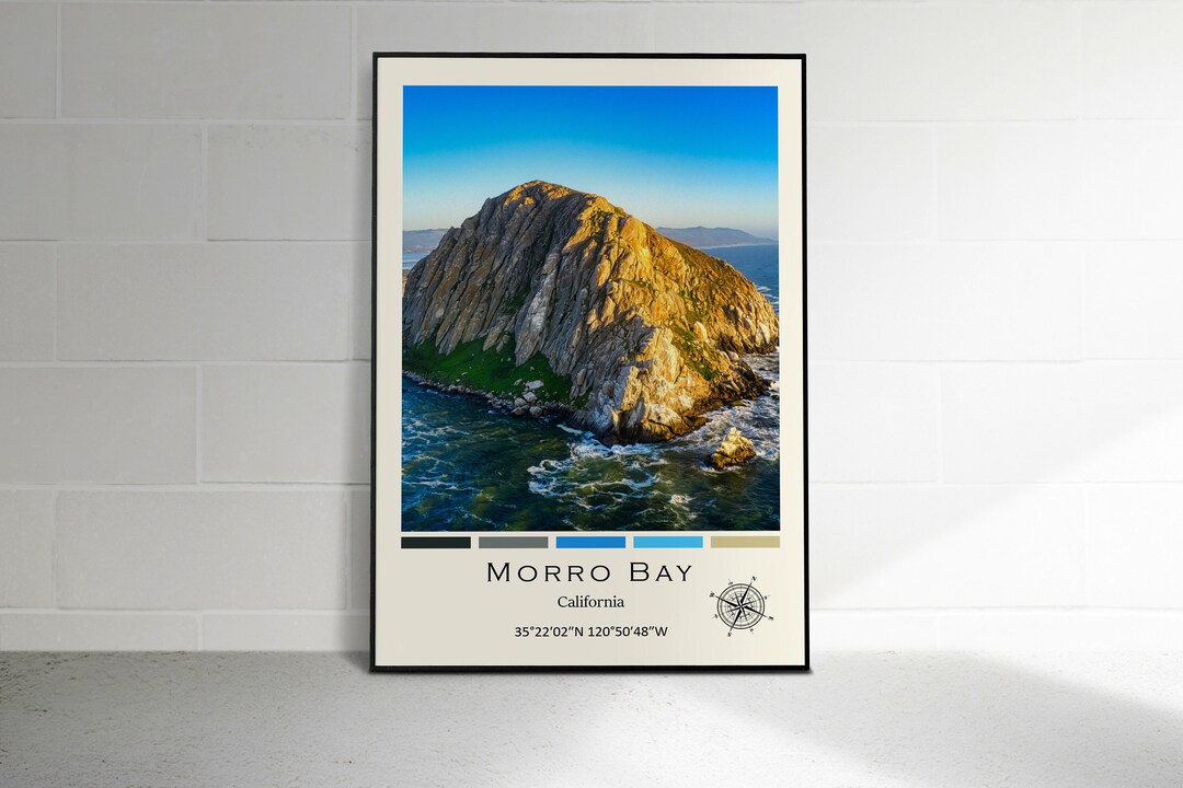 Morro Bay Print Morro Bay Poster Morro Bay Wall Art Morro Bay Photo ...