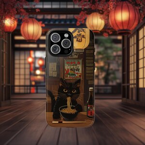 Kawaii Ramen Cat Cute Noodle Kitty Design Anime Pet Lovers Phone Case ...