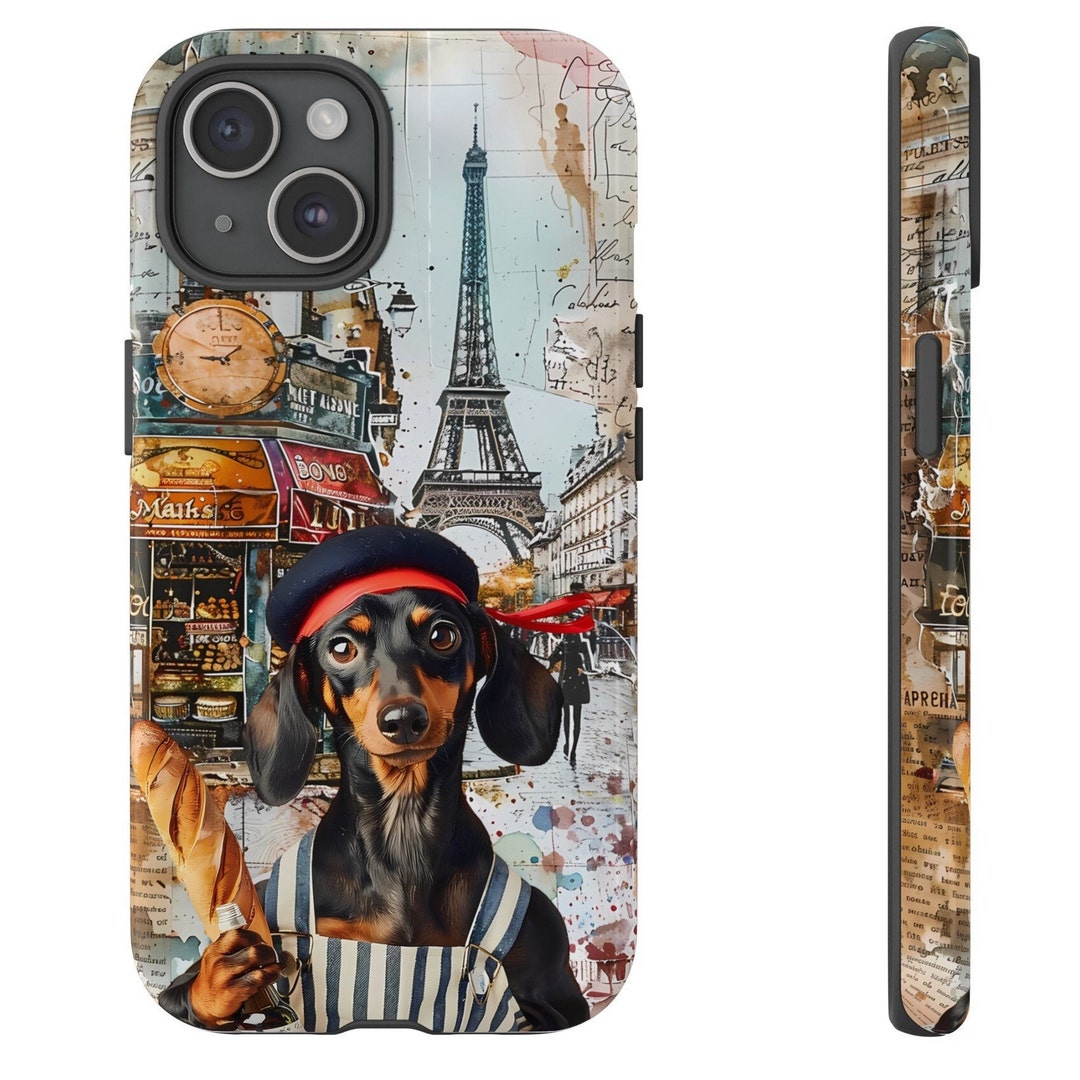 Parisian Pooch Dog French Inspired Eiffel Tower Phone Case for iPhone ...
