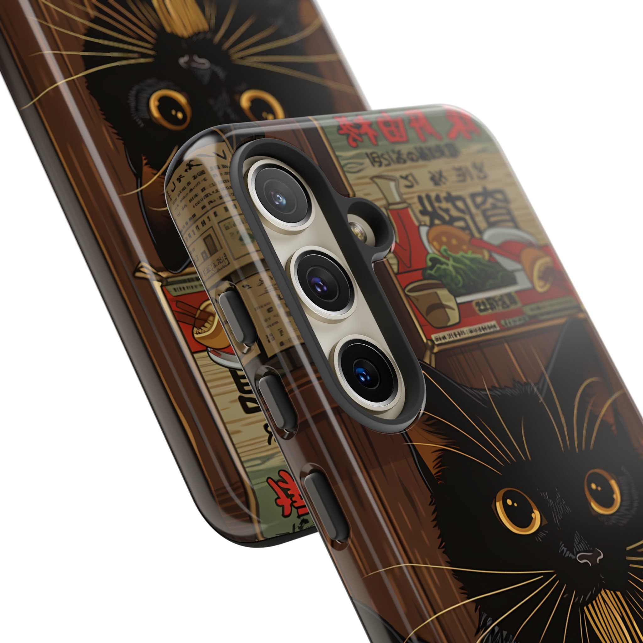 Kawaii Ramen Cat Cute Noodle Kitty Design Anime Pet Lovers Phone Case ...