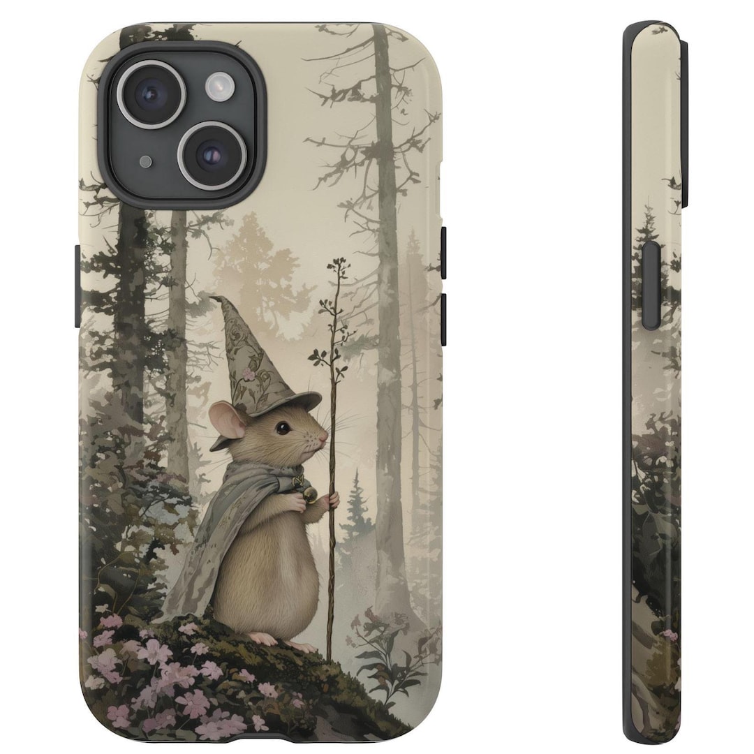 Enchanted Forest Mouse Wizard Phone Case for iPhone 16 15 14 13 Pro Max ...