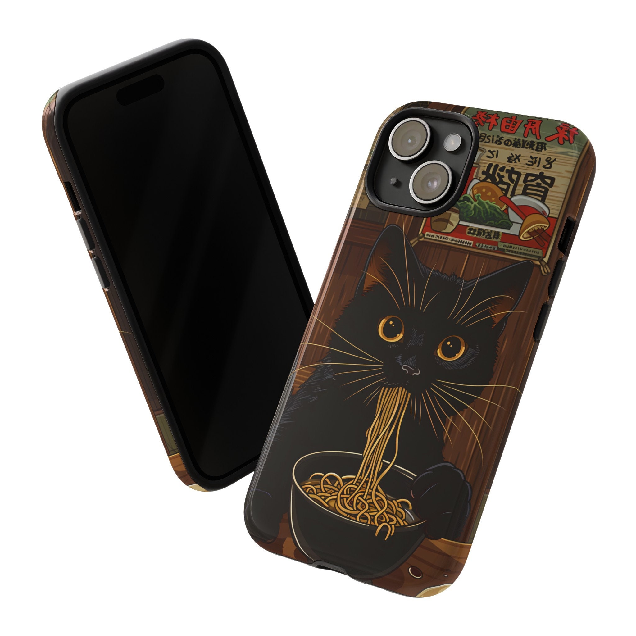 Kawaii Ramen Cat Cute Noodle Kitty Design Anime Pet Lovers Phone Case ...