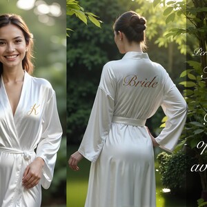 Really Long Bridesmaid Robes in Hues of Sage Olive Emerald Teal Avocado ...