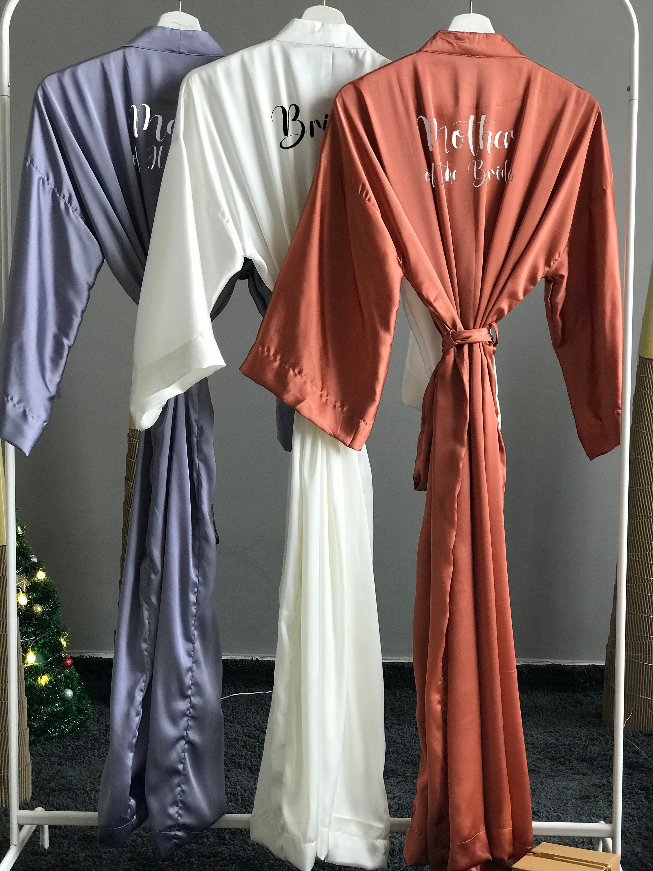 Bridesmaid Robes Long Ankle/calf Length Burnt Orange, Fall Autumn ...