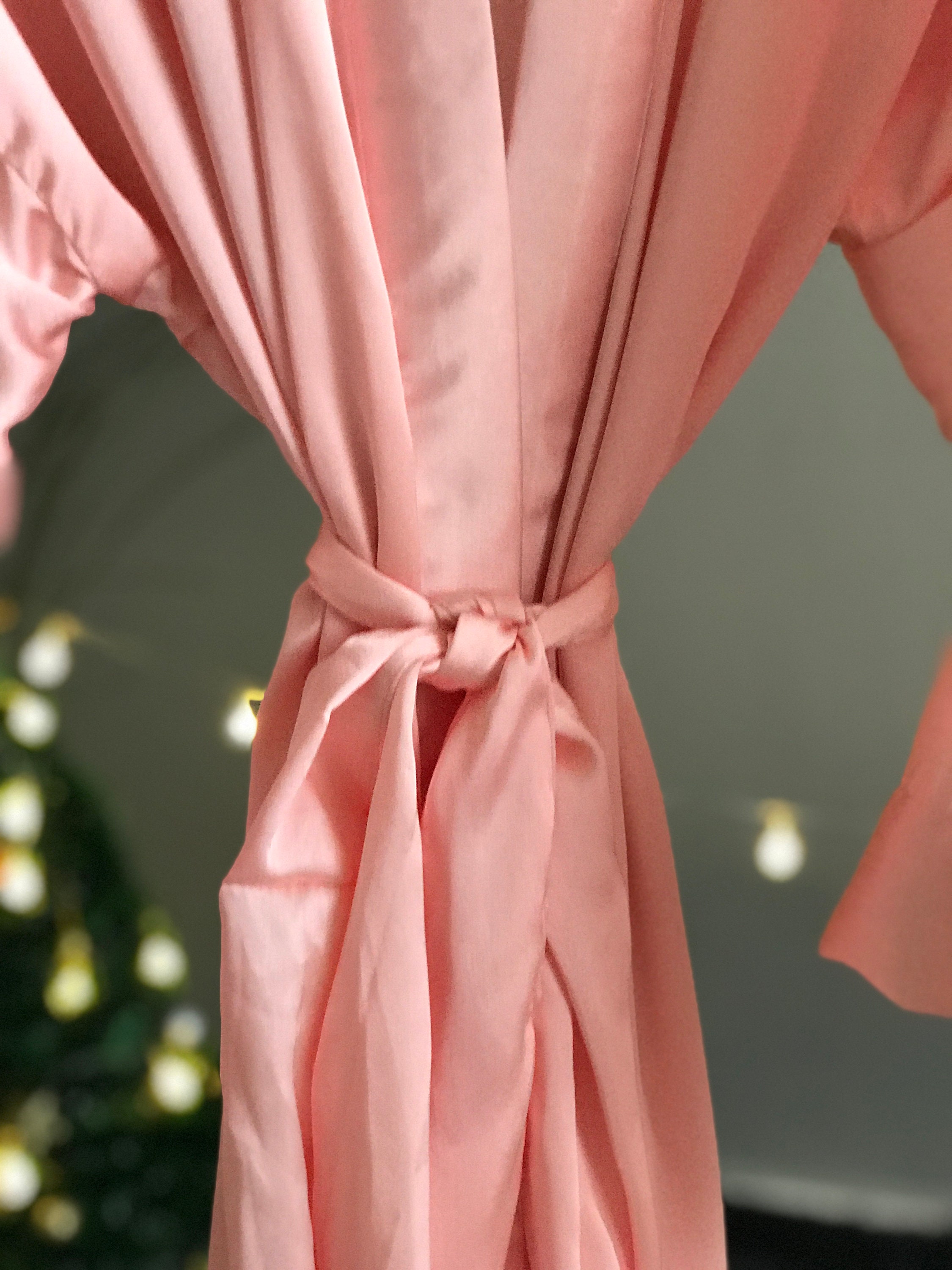 Long Silk Bridesmaid Robes Personalized With Names Roles - Etsy
