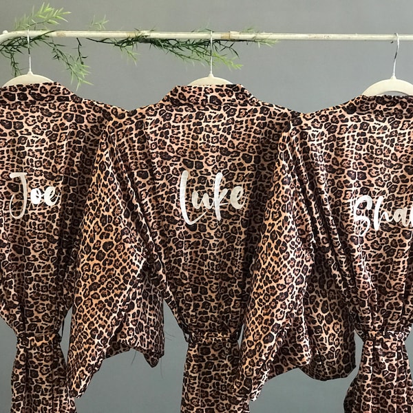 Leopard Kids Robe - Etsy UK