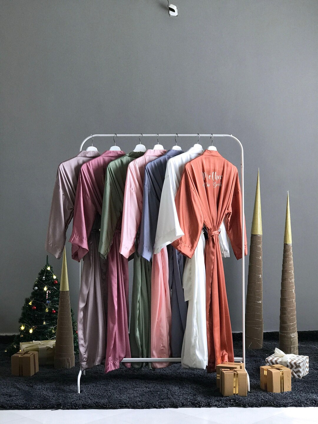 Bridesmaid Robes Long Ankle/calf Length Burnt Orange, Fall Autumn ...