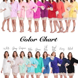 Bridesmaid Robes Personalized With Names, Maid of Honor, Matron of ...