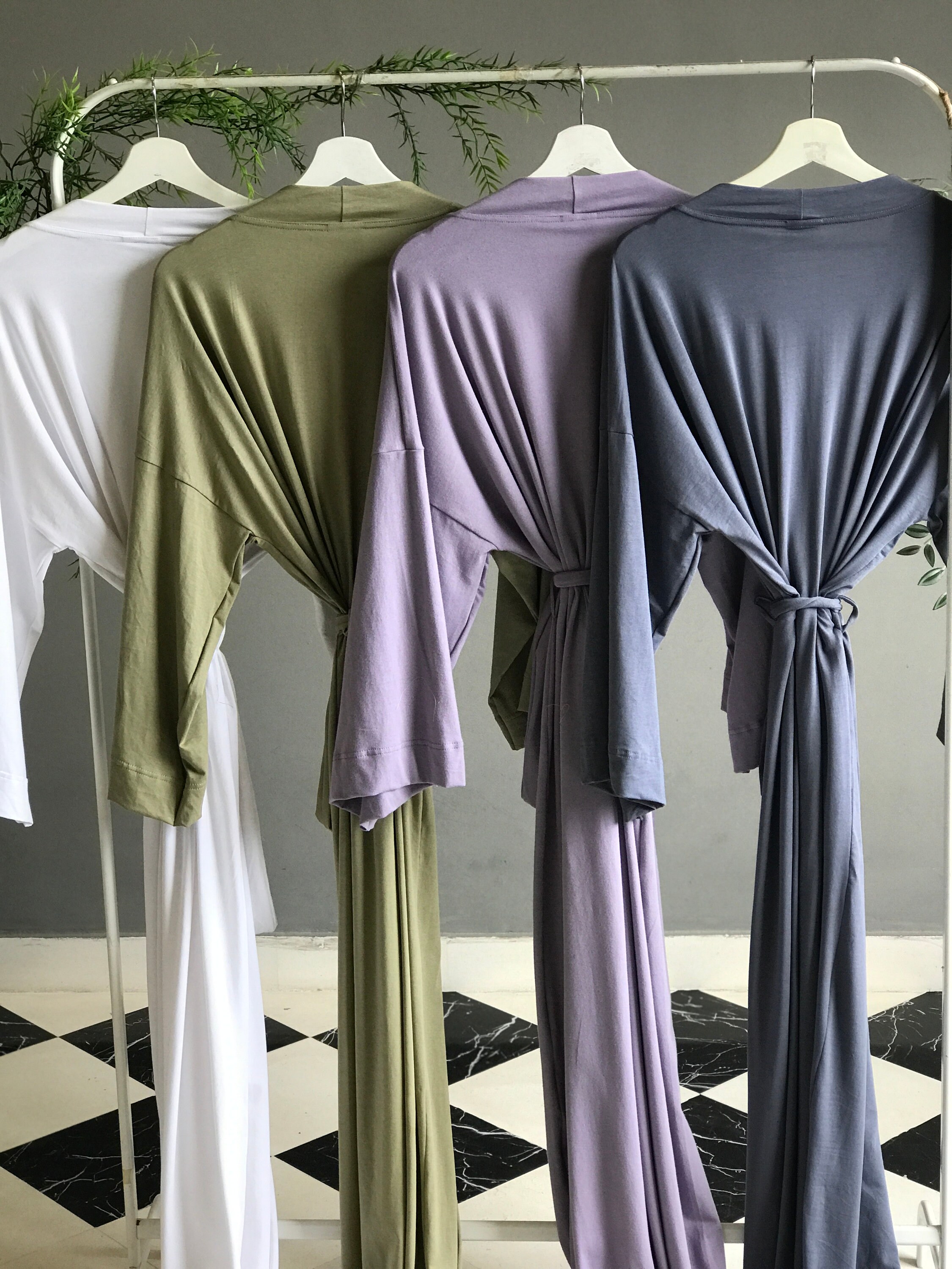 Long Bridesmaid Robes for Mother of the Groom/bride Personalized Bride ...