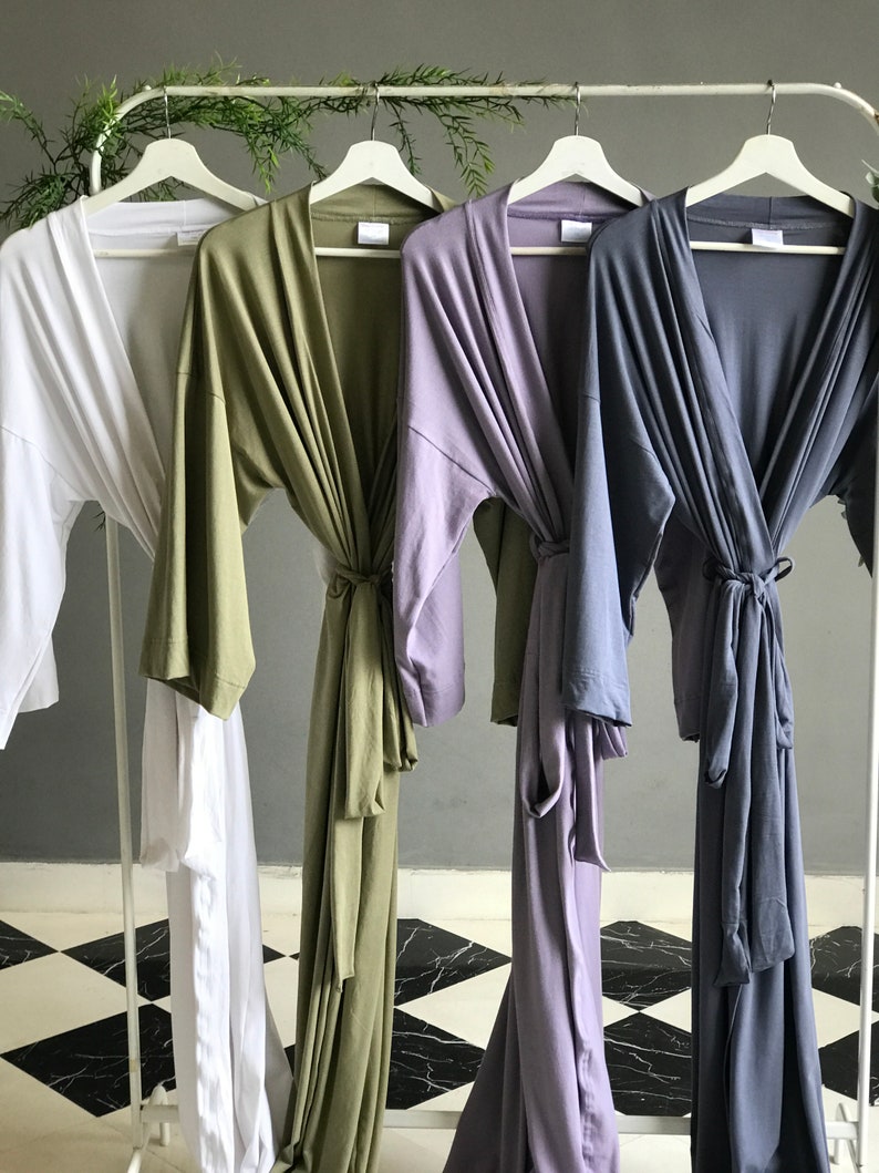Long Bridesmaid Robes for Mother of the Groom/bride Personalized Bride ...