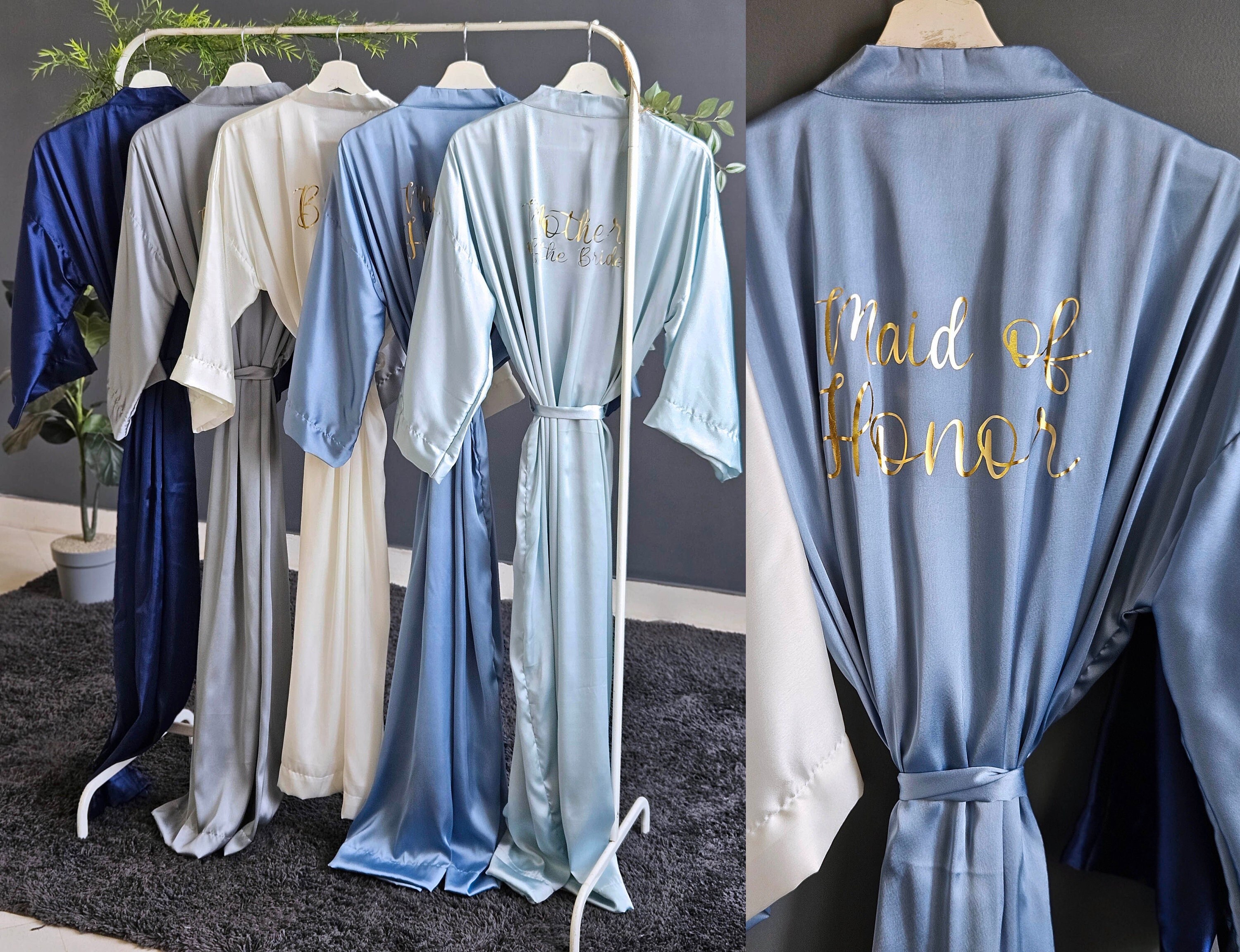 Softest Long Bridesmaid Robes for Mother of the Bride/groom & Bridal ...