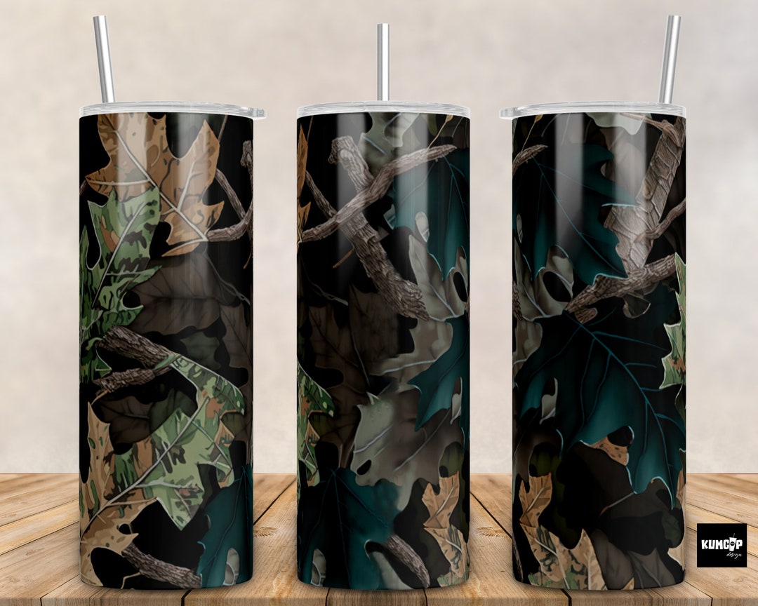 Camo Camouflage Sublimation Tumbler PNG Skinny Tumbler Wrap - 20oz ...