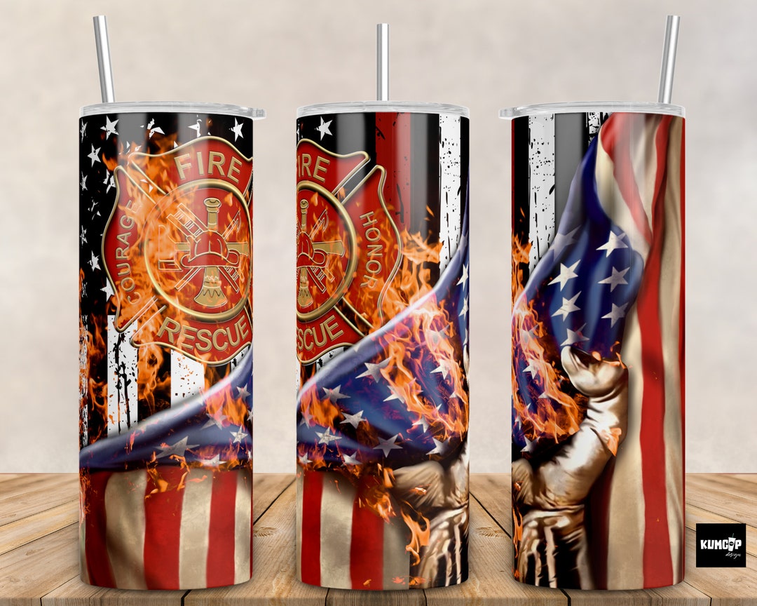 American Firefighter Sublimation Designs for Straight/tapered, Fire ...