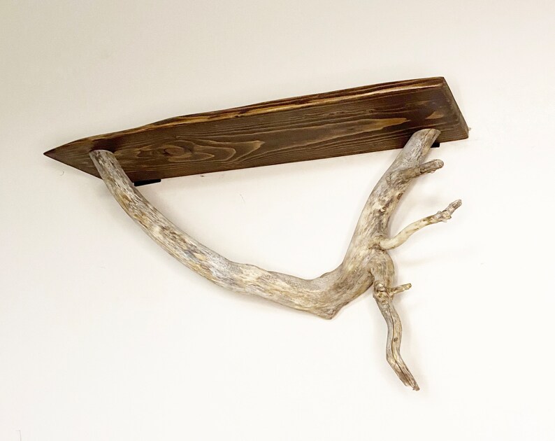 Driftwood Floating Shelf Drift Wood Wall Décor Costal - Etsy