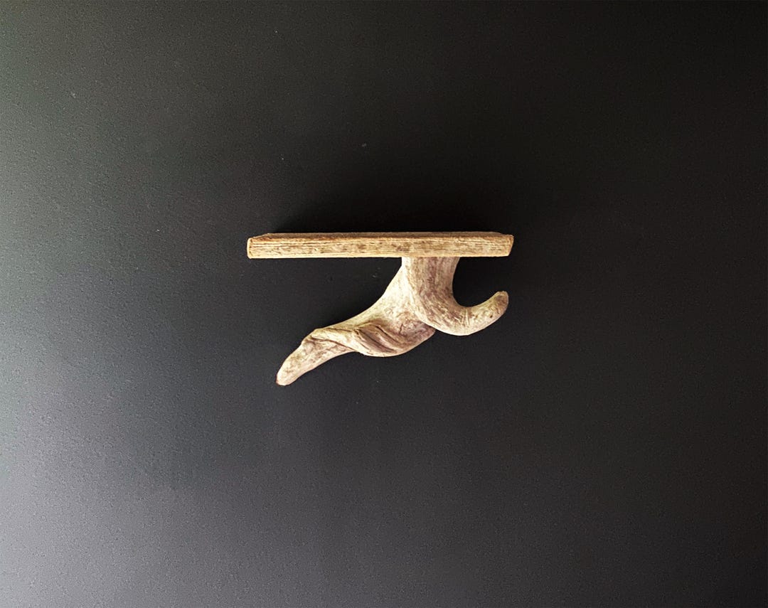 Driftwood Floating Shelf: Handmade Rustic Coastal Wall Decor - Etsy