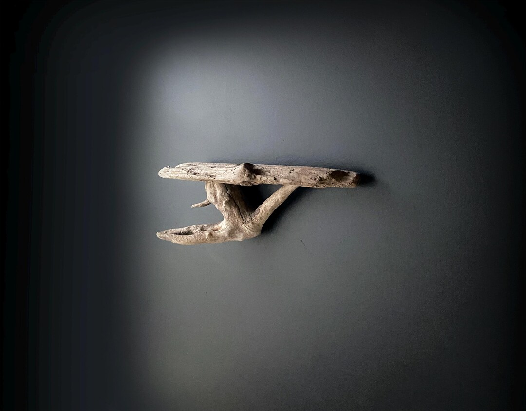 Gnarly Driftwood Floating Shelf | Rustic Wall Décor | Costal Vibes ...