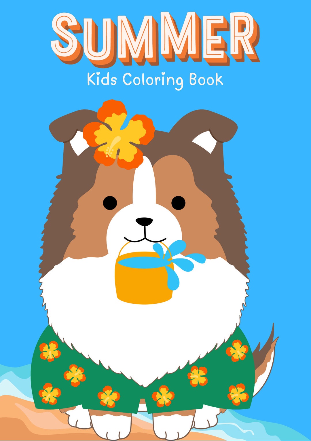 Fun in the Sun: Kids' Summer Coloring Book 10 Playful Pages Cover PDF ...
