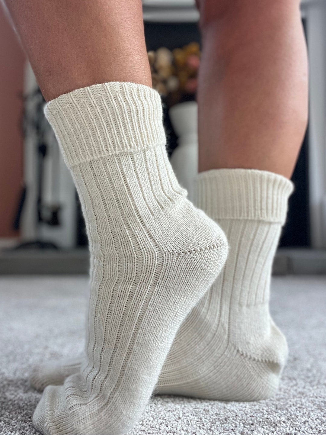 Cheshire Alpacas Alpaca Wool Socks - Etsy UK