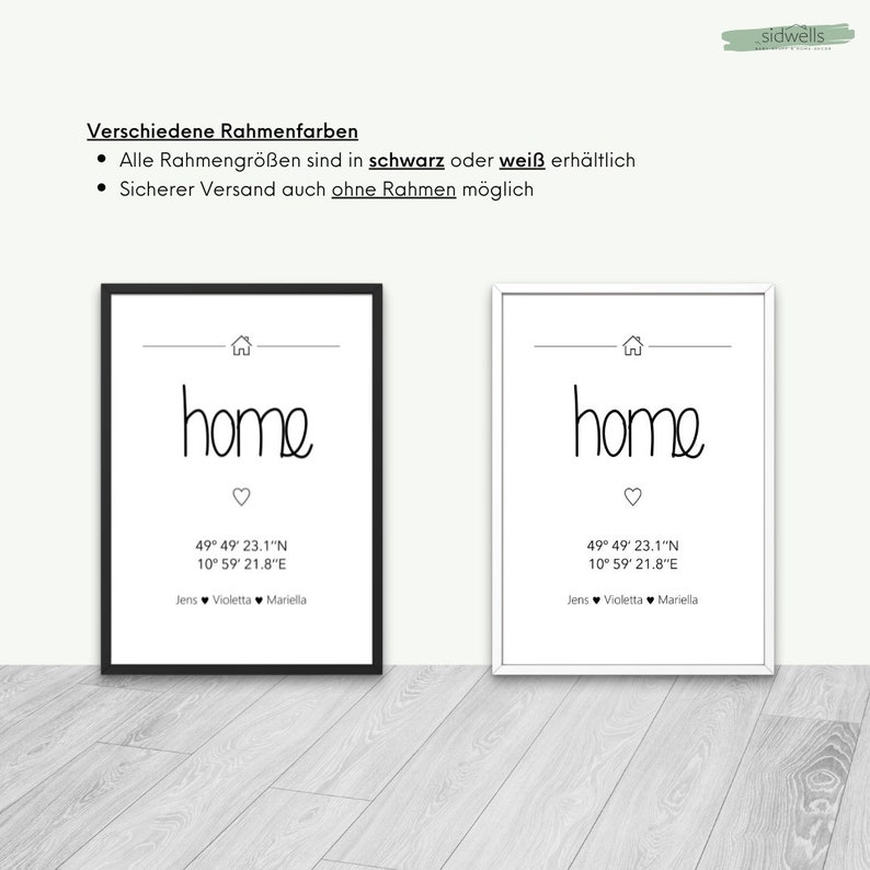Heimat Poster Koordinaten Bild Richtfest Einzugsgeschenk - Etsy.de
