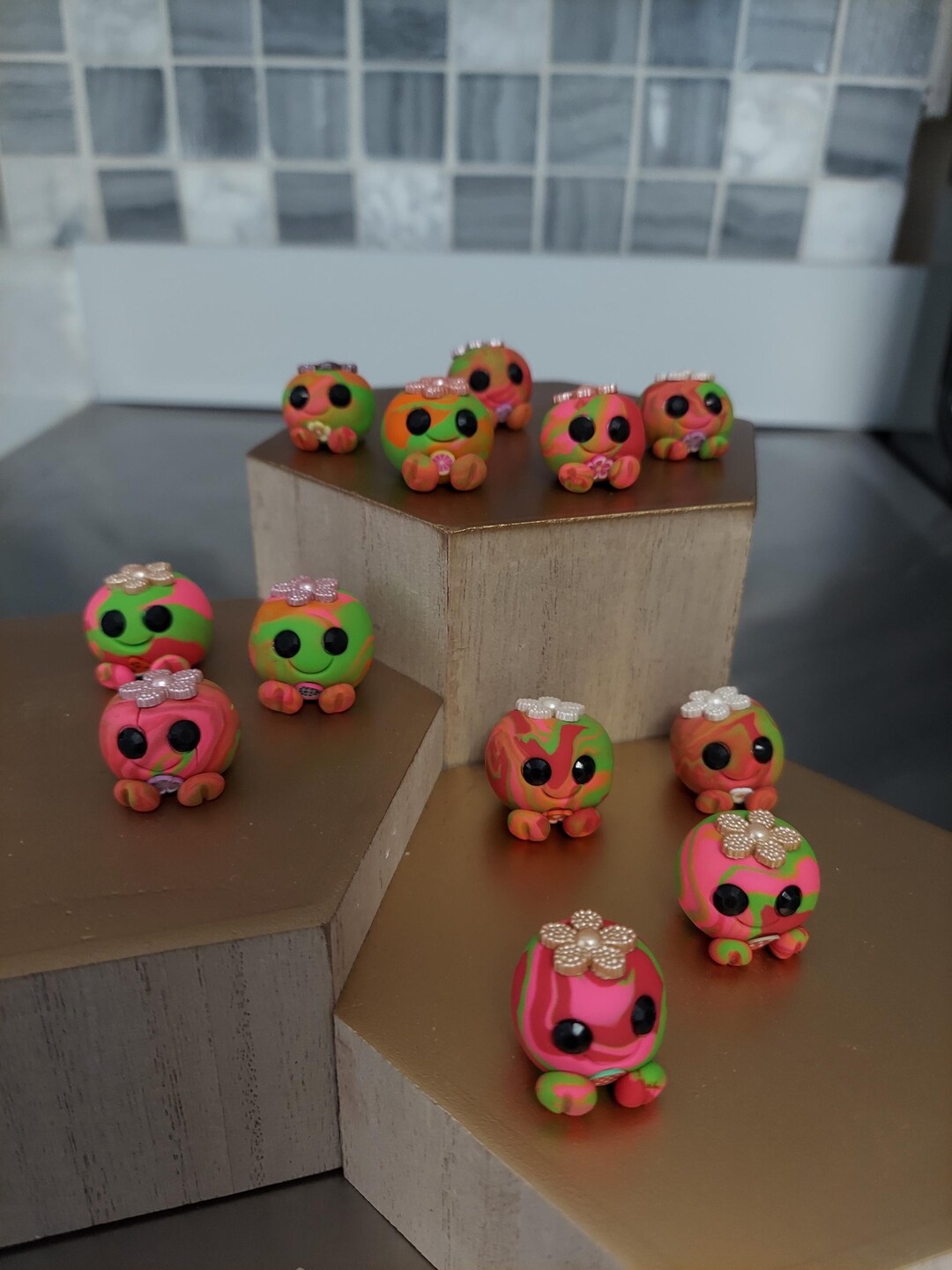 Mystery Handmade Polymer Clay Swirl Desk Buddy - Etsy