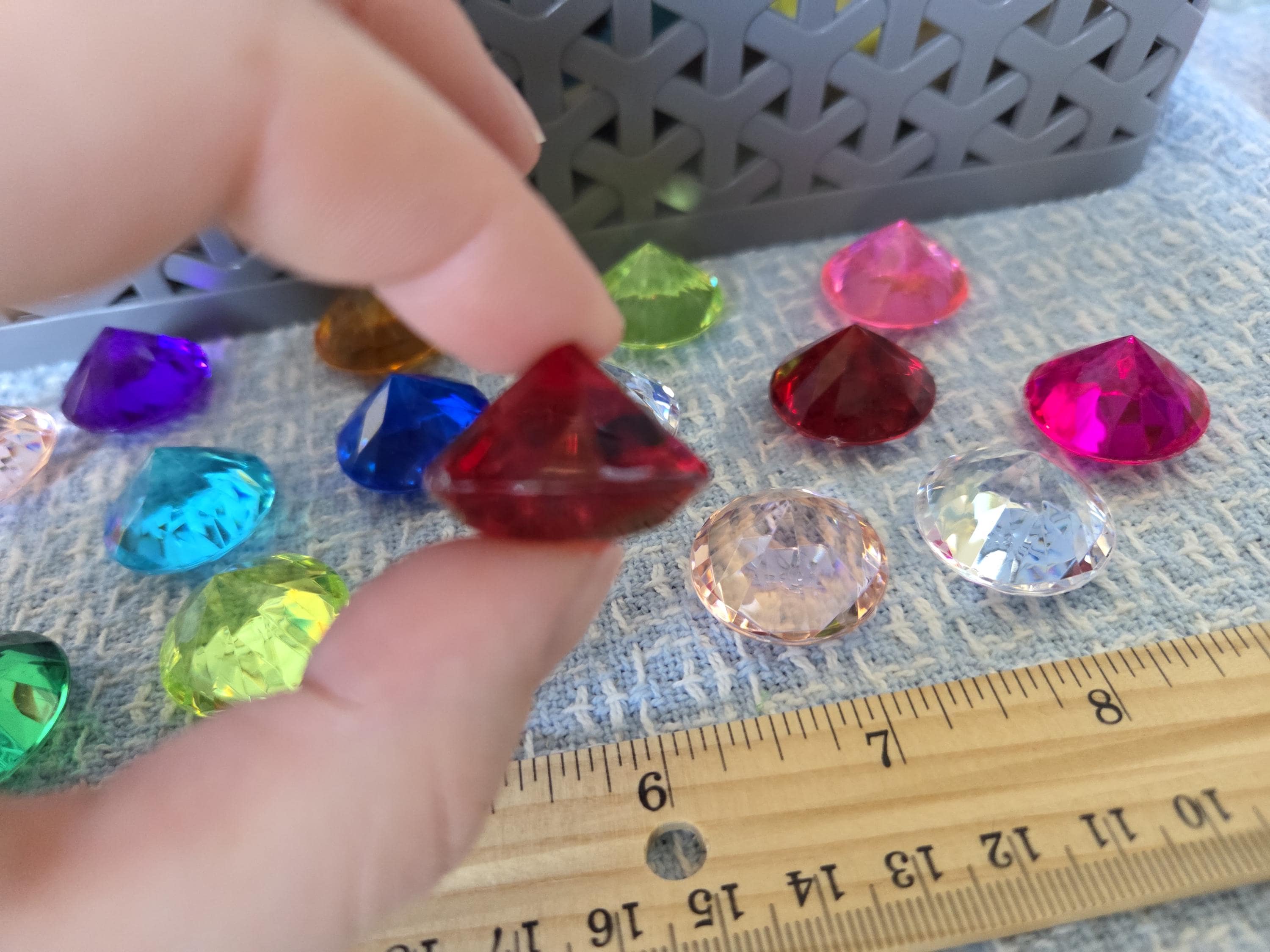 Miniature Plastic Diamond - Assorted Colors - Etsy
