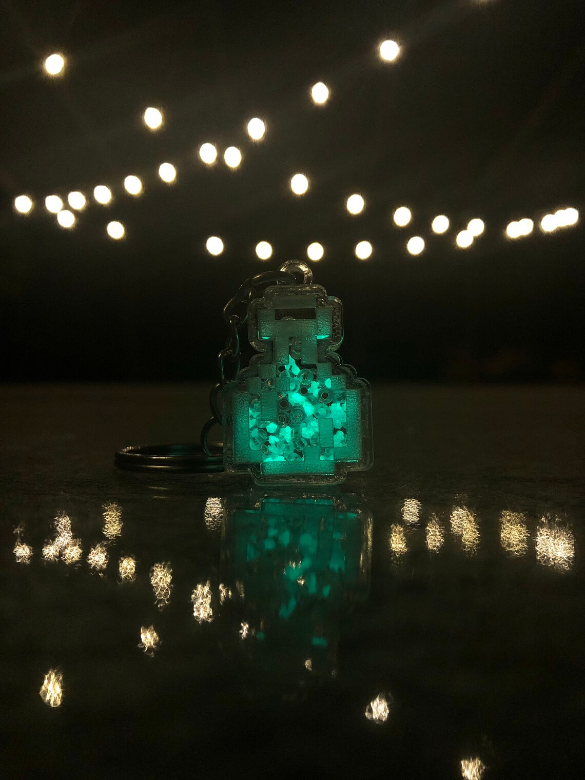 Glow in the Dark Minecraft Potion Inspired Keychain Charm - Etsy