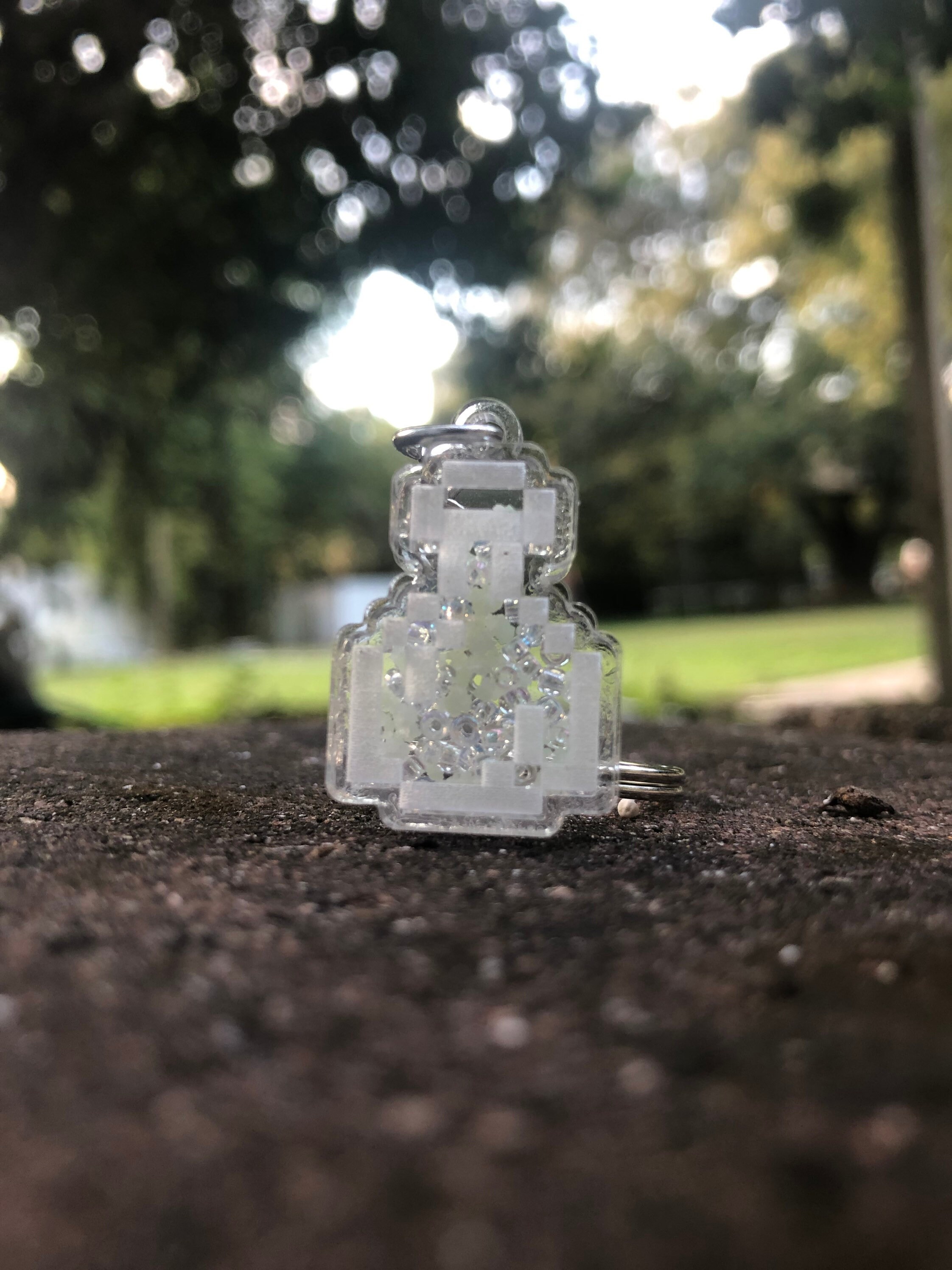 Glow in the Dark Minecraft Potion Inspired Keychain Charm - Etsy