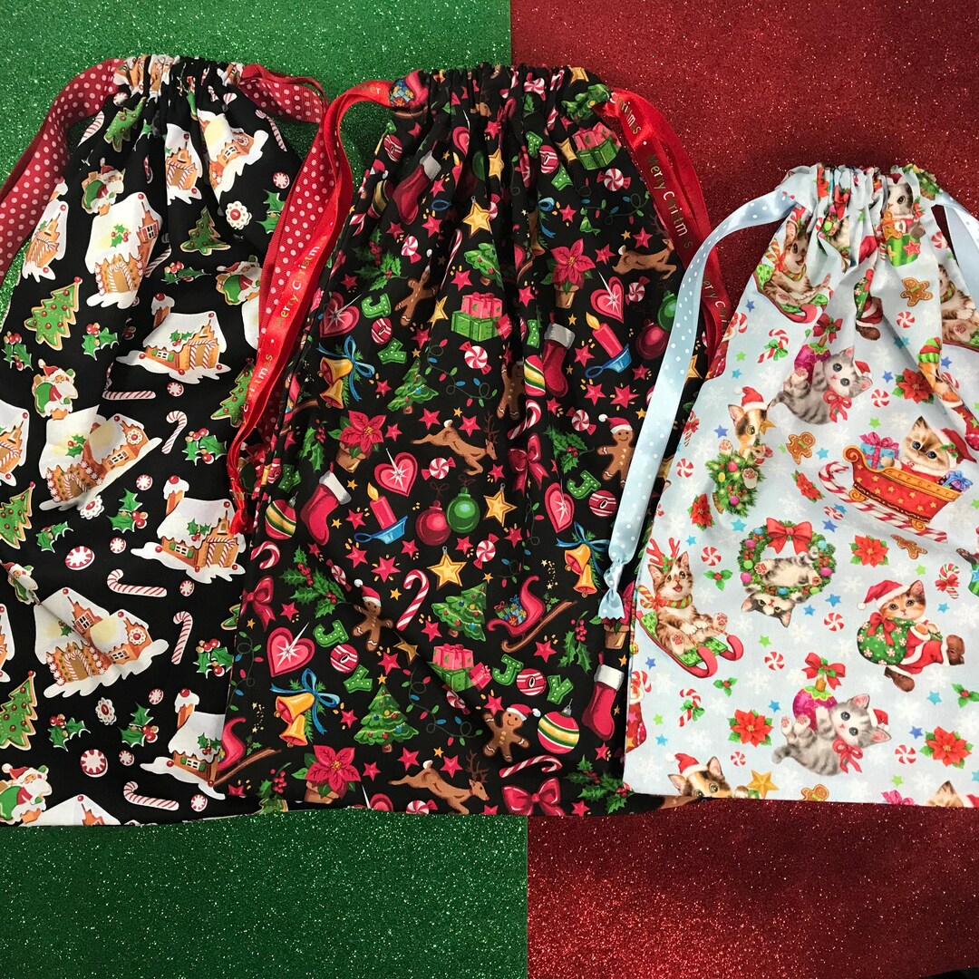 Extra Large Christmas Pouches / Christmas Bag / Gift Bag /christmas ...