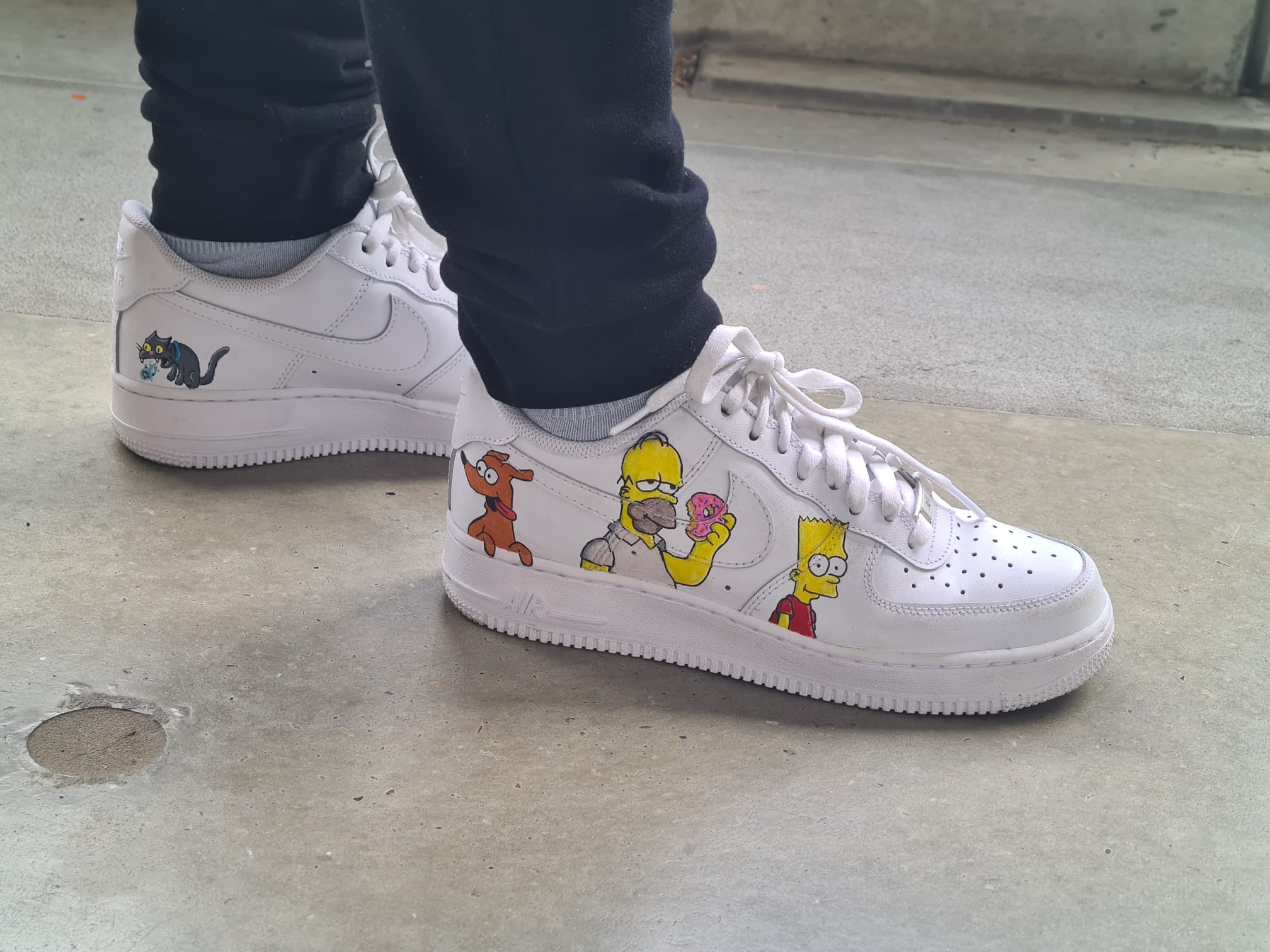 The Simpsons Custom Sneakers - Etsy