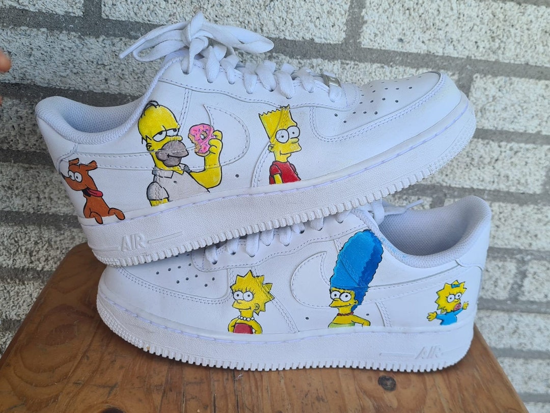 The Simpsons Custom Sneakers - Etsy