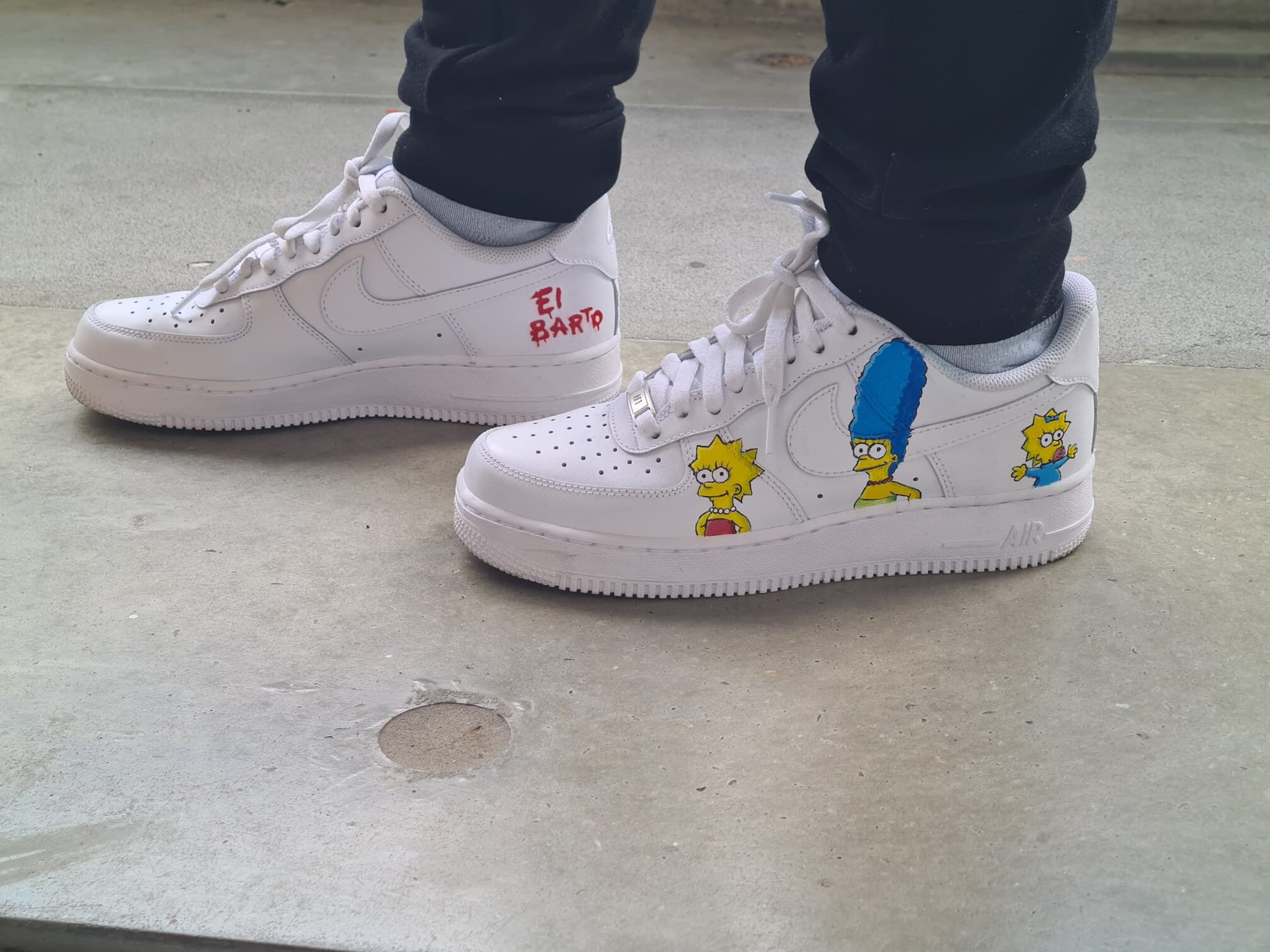 The Simpsons Custom Sneakers - Etsy