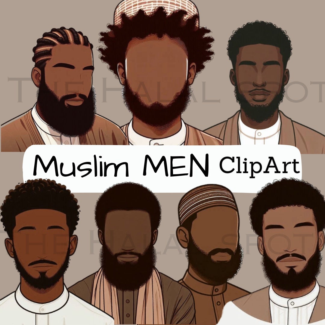 Muslim Men Clip Art , PNG Digital Download|islamic Graphic - Etsy