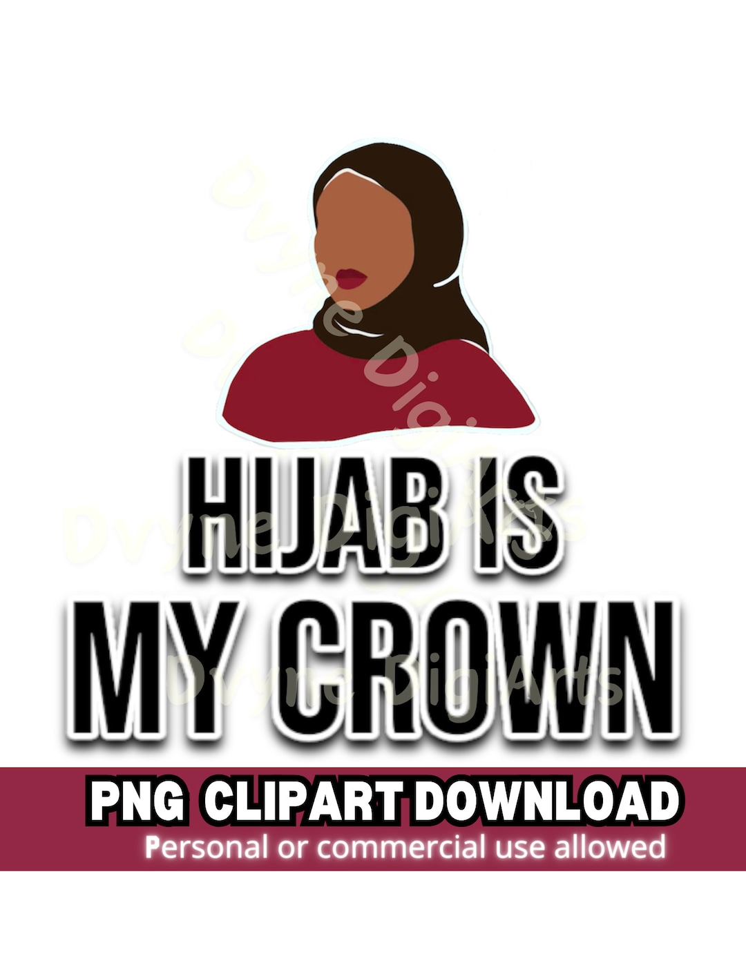 Hijab is My Crown SVG PNG Islamic Muslim Image Download - Etsy