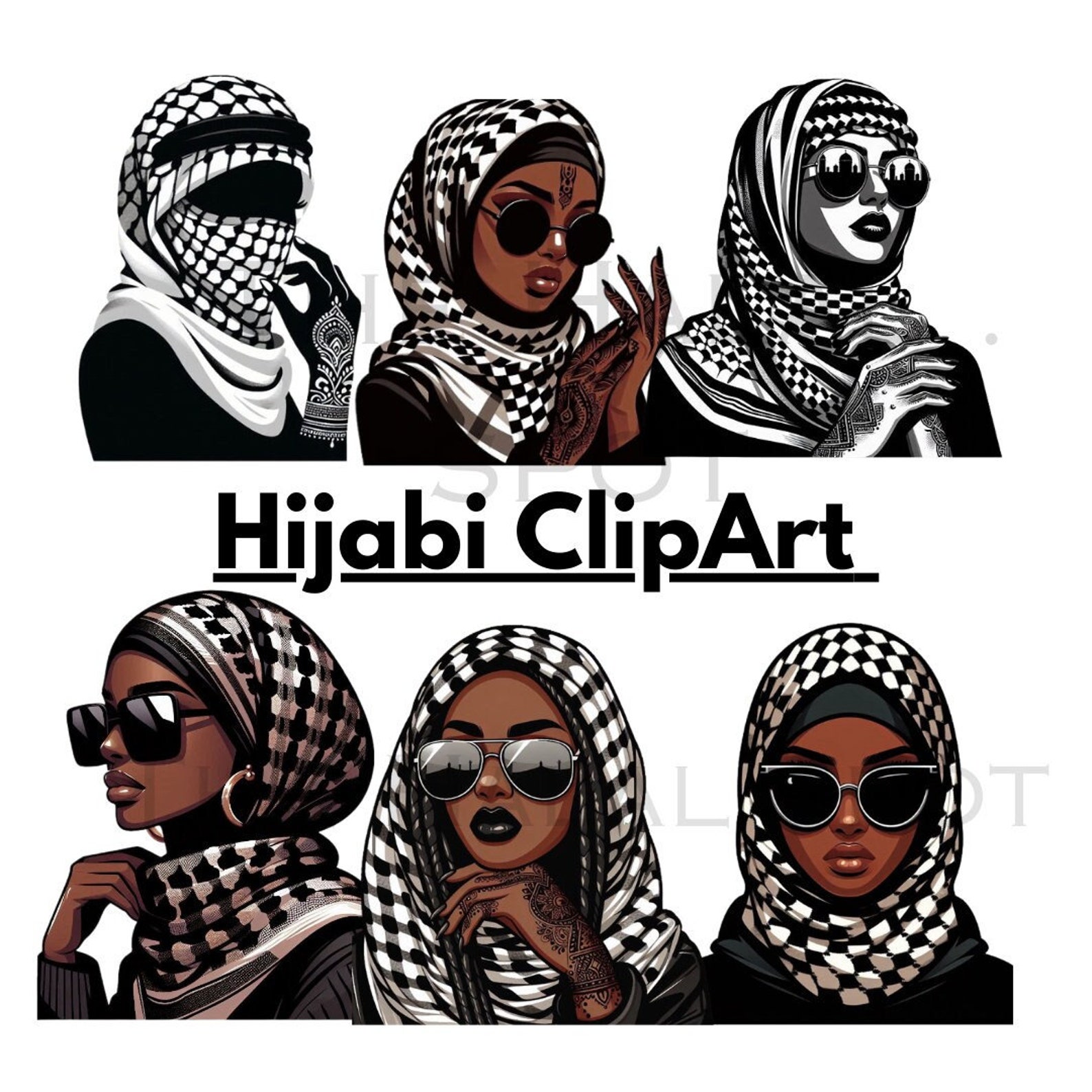 Muslim Hijabi Pngdigital Download |hijab Clipart |islamic Graphics ...
