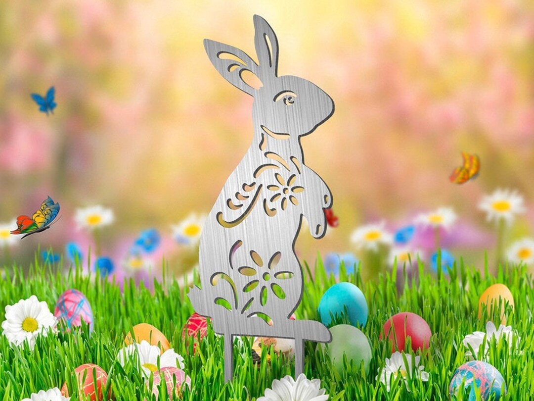 Stainless Steel Easter Bunny - Metal Bunny - Easter Decoration - Easter ...